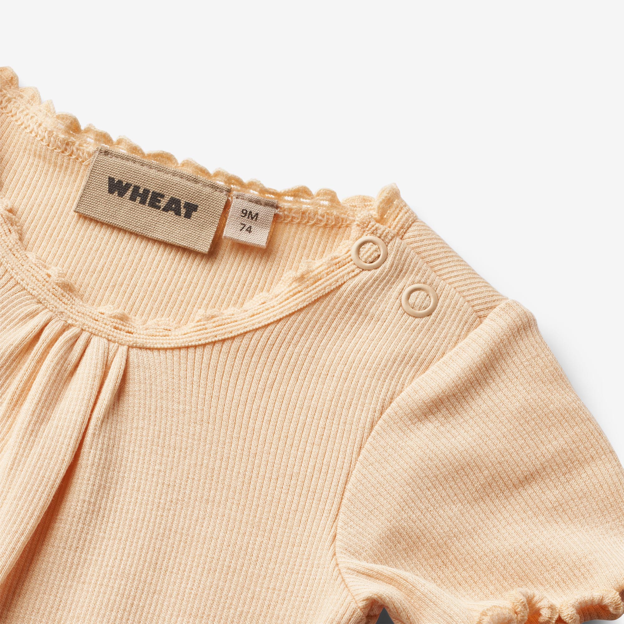 Kurzarm Body Edna | Baby - pale peach – Wheat.de