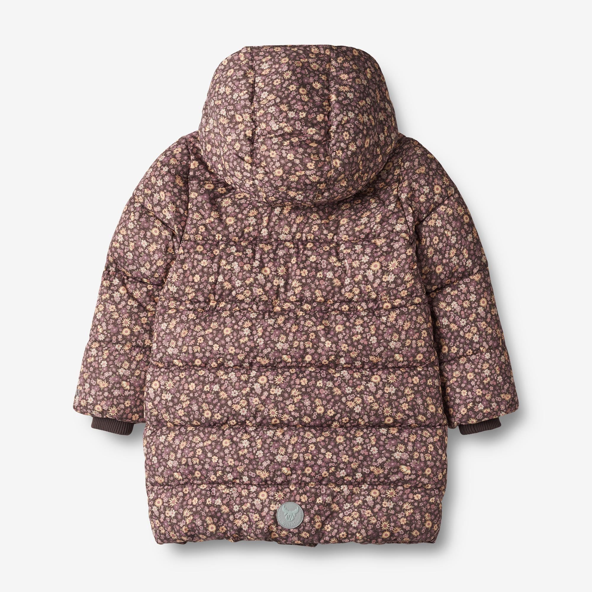 Puffer Mantel Yrsa eggplant flowers | Dänische Kindermode | Wheat® 🌾 ...